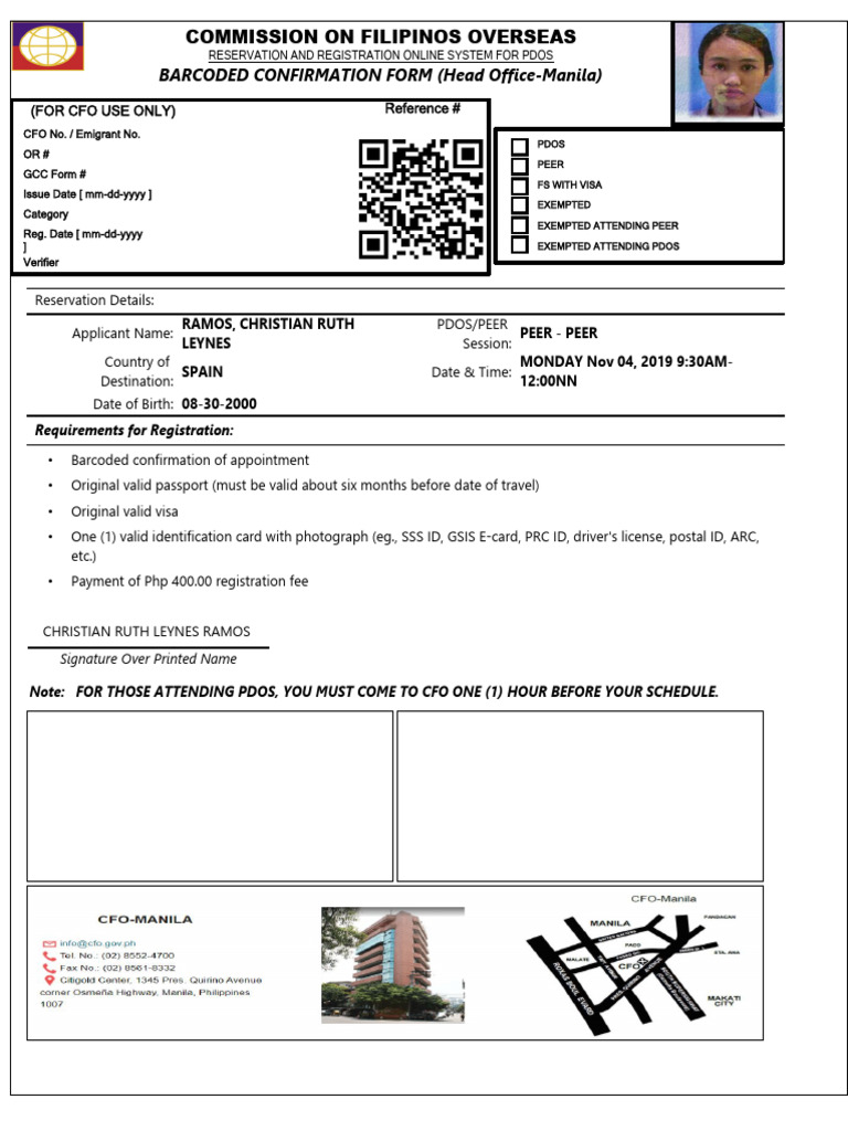 Barcoded Confirmation Form 1 | PDF | Government And Personhood