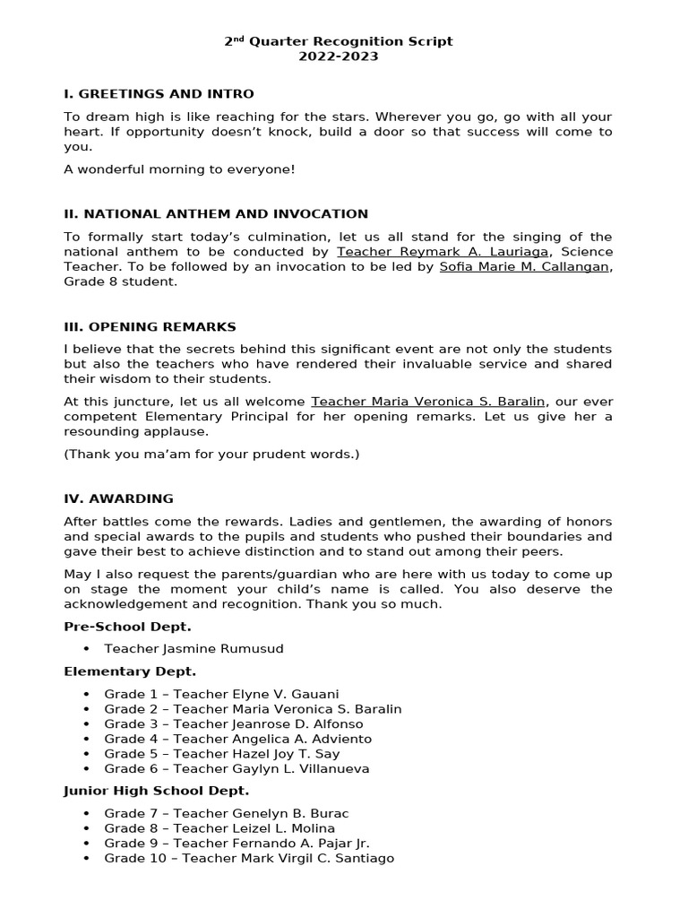 Q2 Recog 2023 | PDF | Career & Growth