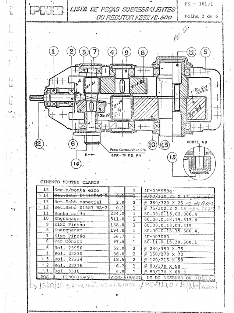 Redutor K2SZ B500 PHB | PDF