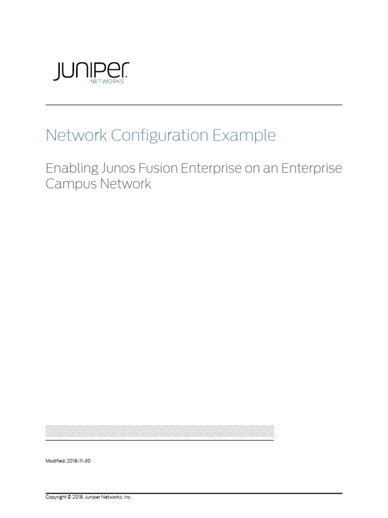 Nce 163 Junos Fusion Enterprise Enabling | PDF | Computer Network | Network Switch