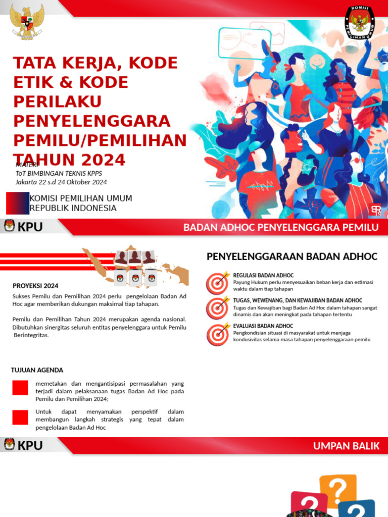 Materi Tata Kerja Kode Etik & Kode Perilaku Kpps | PDF