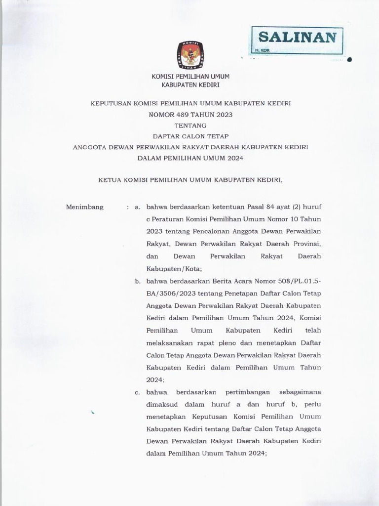 Salinan SK DCT | PDF