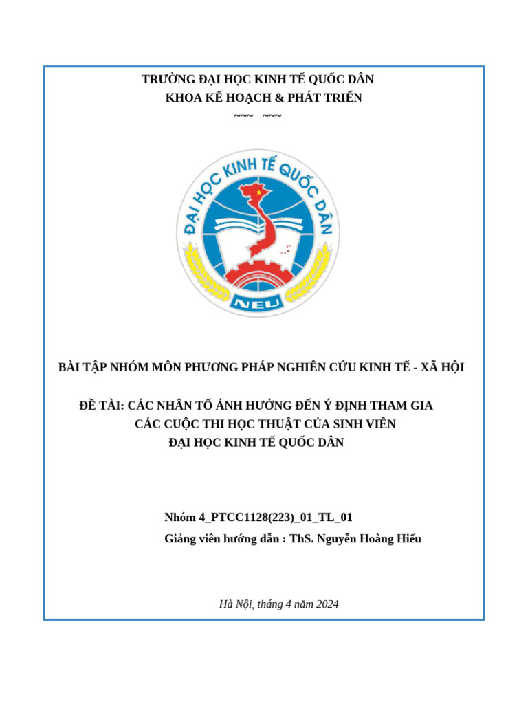 Báo Cáo Tổng Kết Ppnc - nhóm 4 | PDF