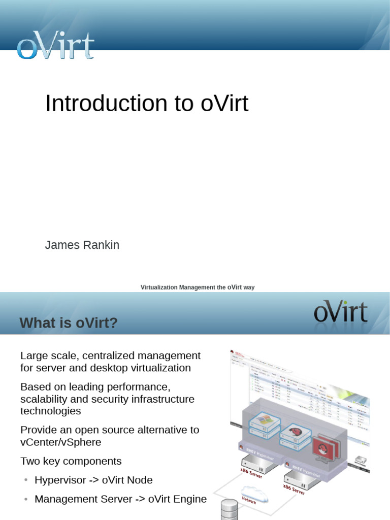 oVirt for Virtualization Experts | PDF | Virtualization | Virtual Machine
