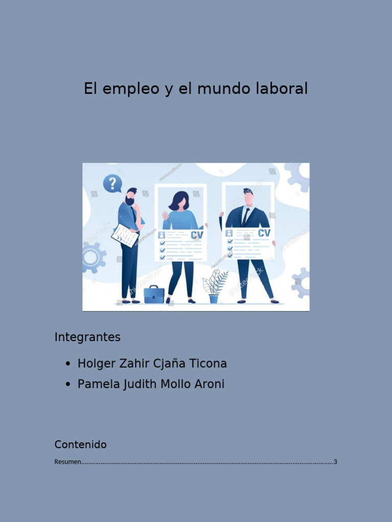 El Empleo Y El Mundo Laboral-5 | PDF | Empleo | Desempleo