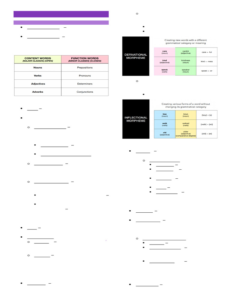 ENGL - Content Words and Function Words | PDF | Noun | Adverb