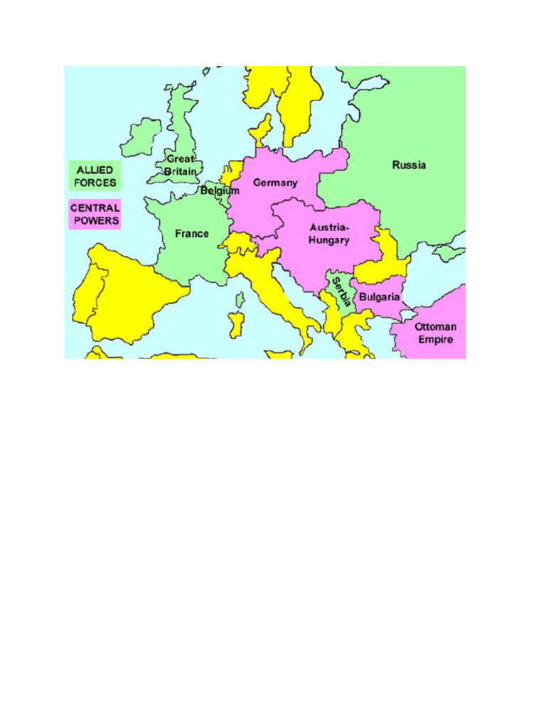 World War 1 Map | PDF