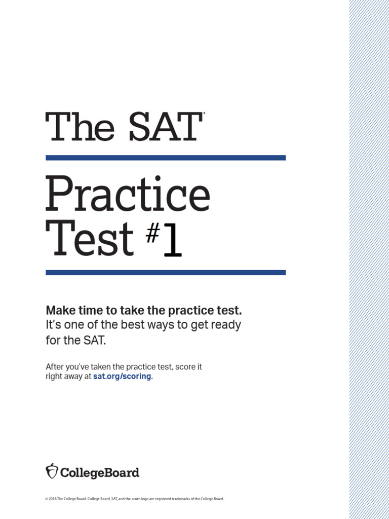 Sat Practice Test 1 | PDF | Dna | Chemistry