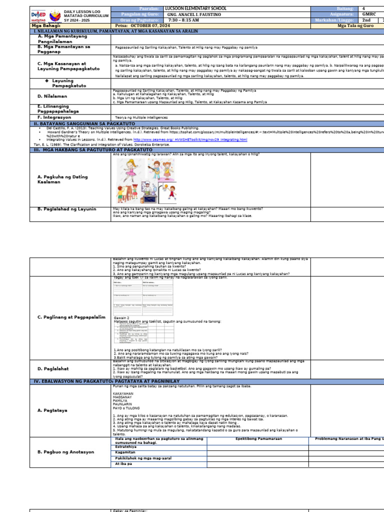 Q2-10-7-24 DLL MAtatag Grade 4 (AutoRecovered) | PDF