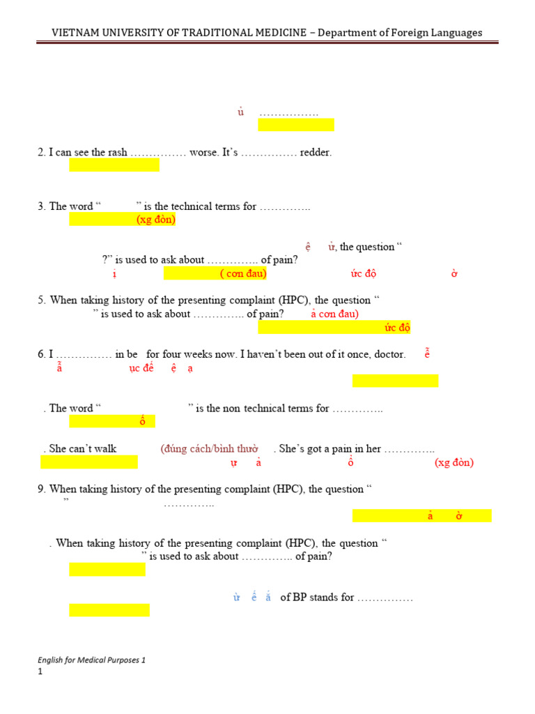 Revision 12 TACN 1 - U1 6 1 | PDF | Medical Record | Physician