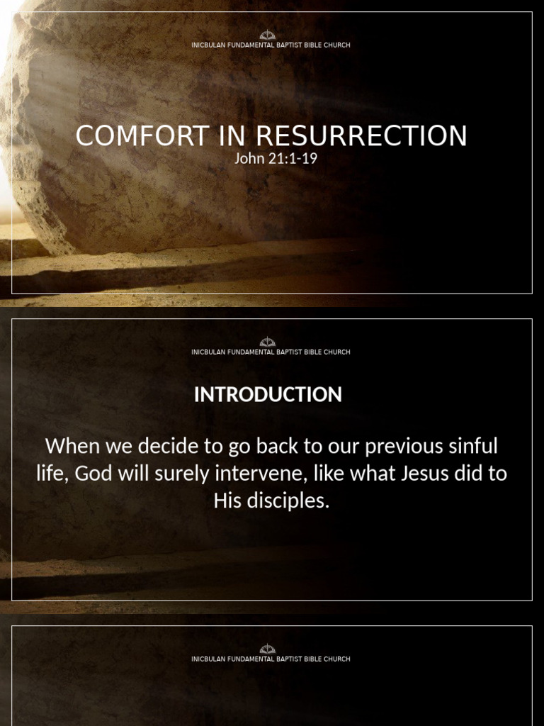 Comfort in Resurrection | PDF | Resurrection Of Jesus | Baptists