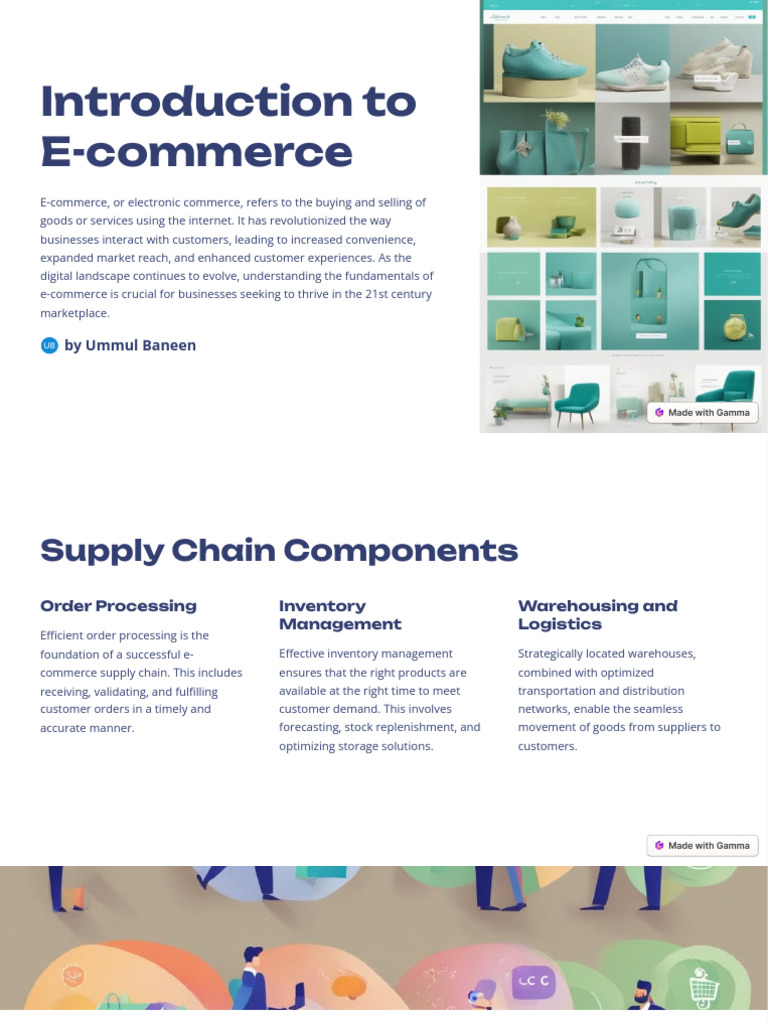 Introduction To E Commerce | PDF | E Commerce | Supply Chain