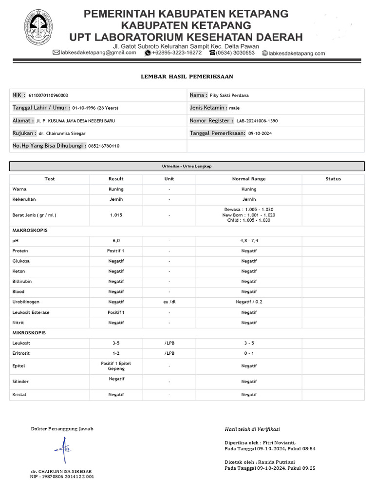Hasil Lab | PDF