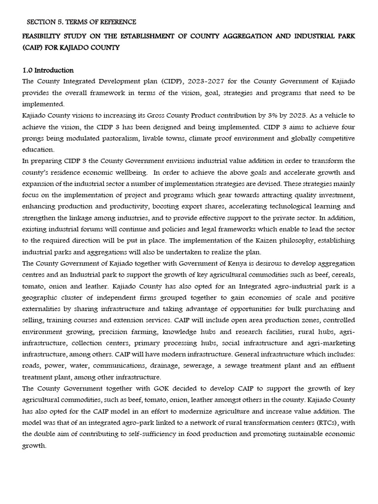 Section 5. Terms of Reference | PDF | Infrastructure | Governance