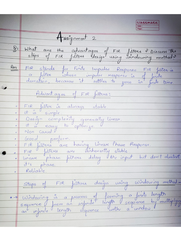 DSP Assignment - 2 | PDF