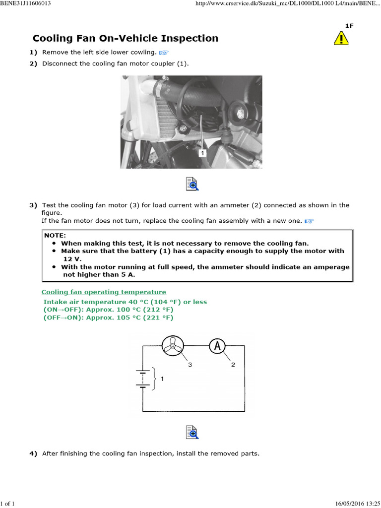 Cooling Fan Inspection Guide | PDF