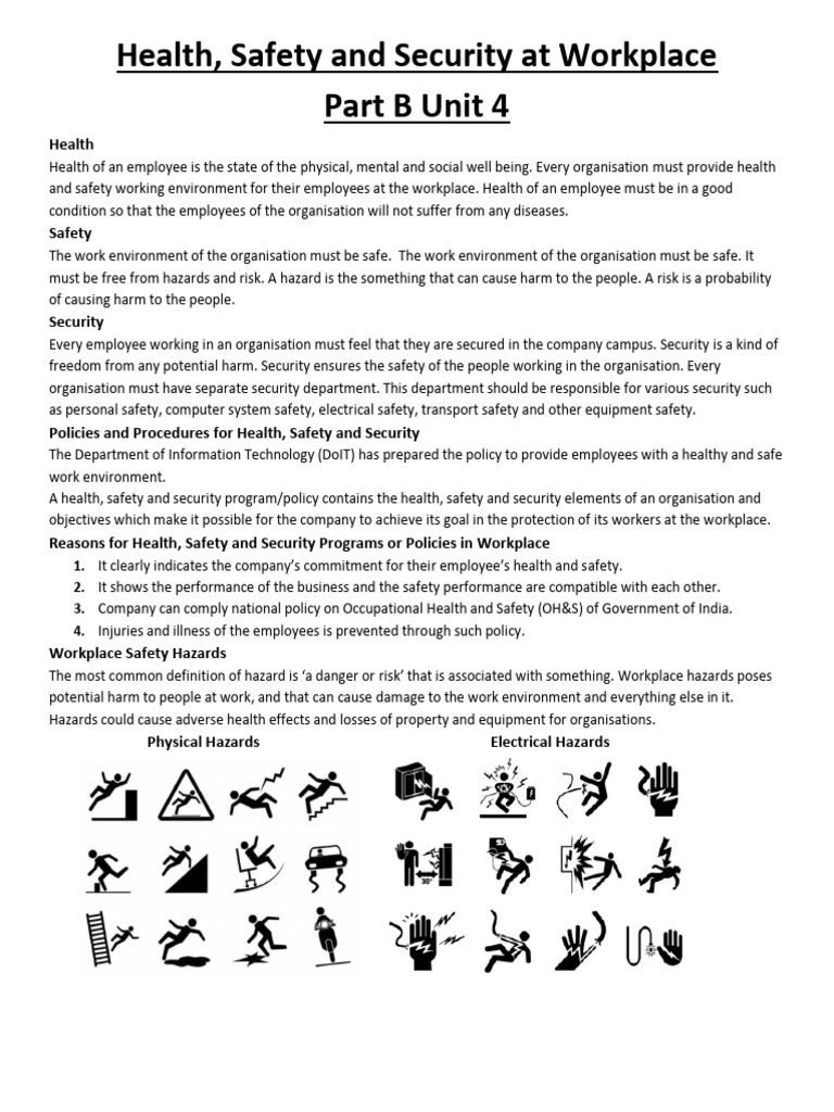 81 10th PartB Unit4 Health, Safetyand Security IT | PDF | Safety ...