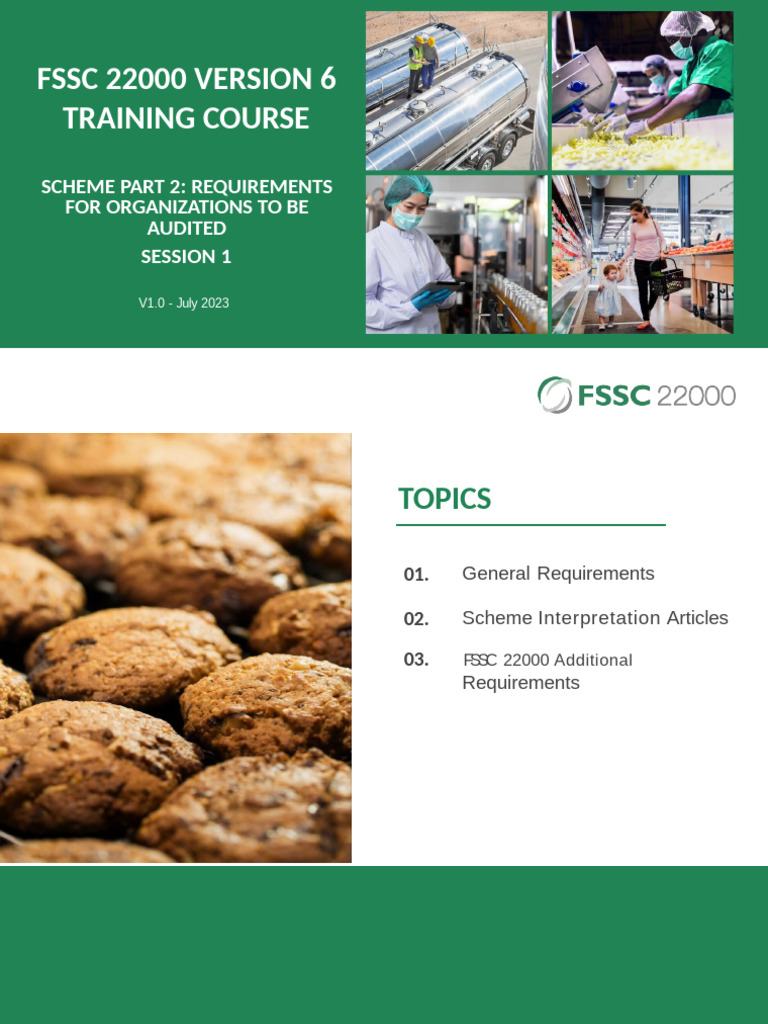 FSSC 22000 V6 Training - Part 2 | PDF | Verification And Validation | Audit