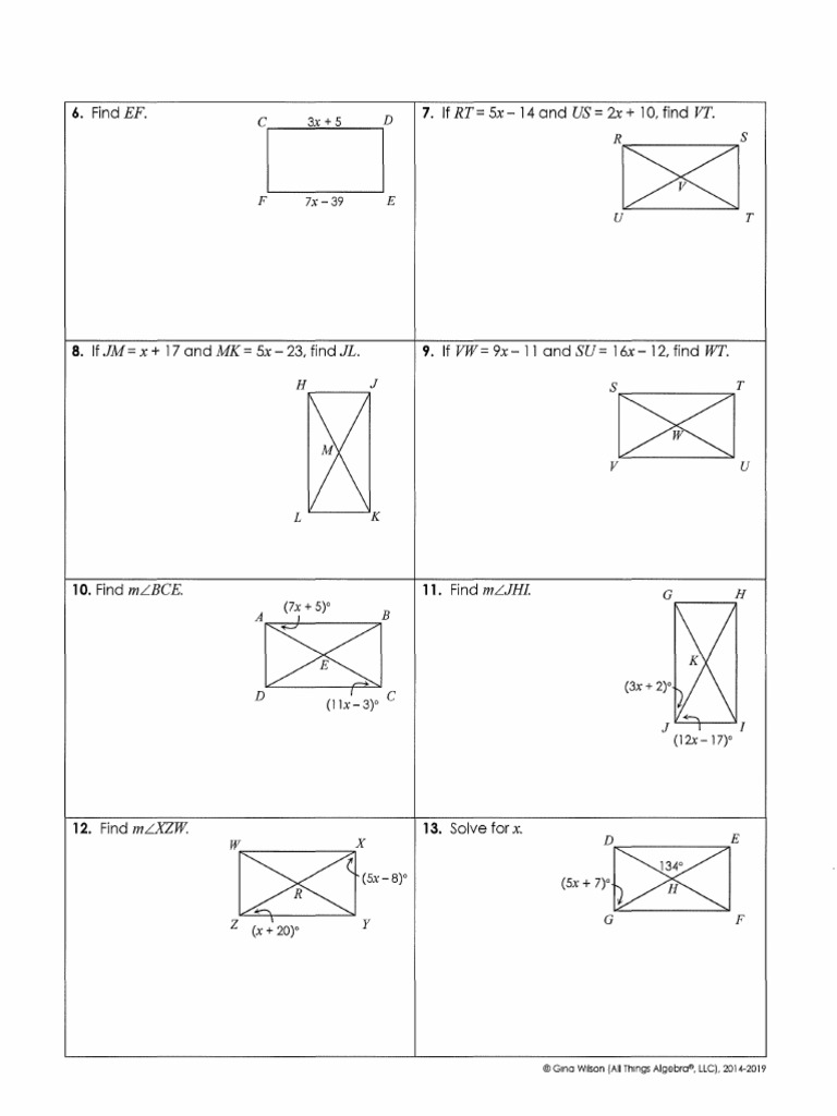 Properties of Rectangles | PDF