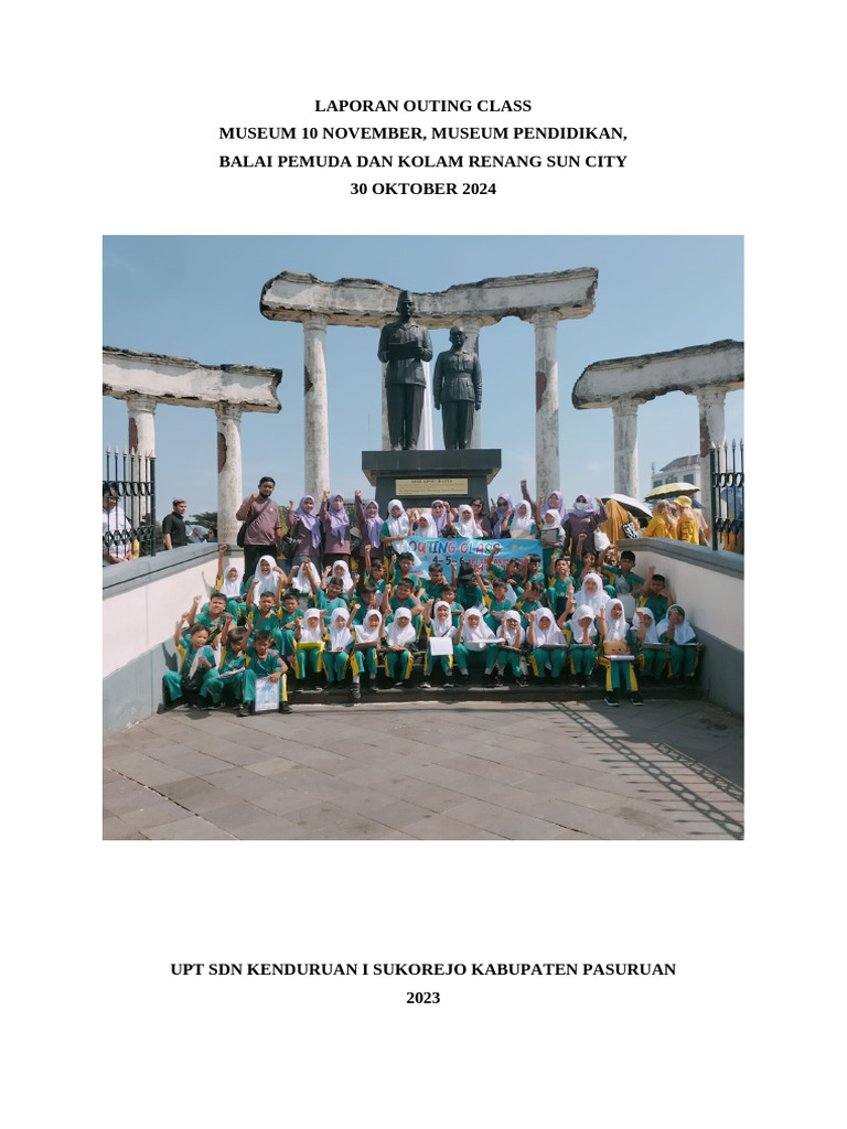Laporan Outing Class Kelas 456 | PDF | Perjalanan