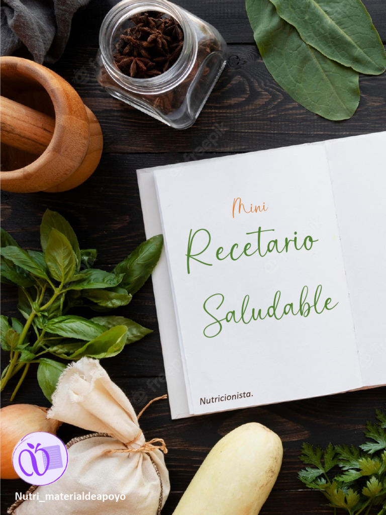 Mini Recetario Saludable Material | PDF | Cocinando | ensalada