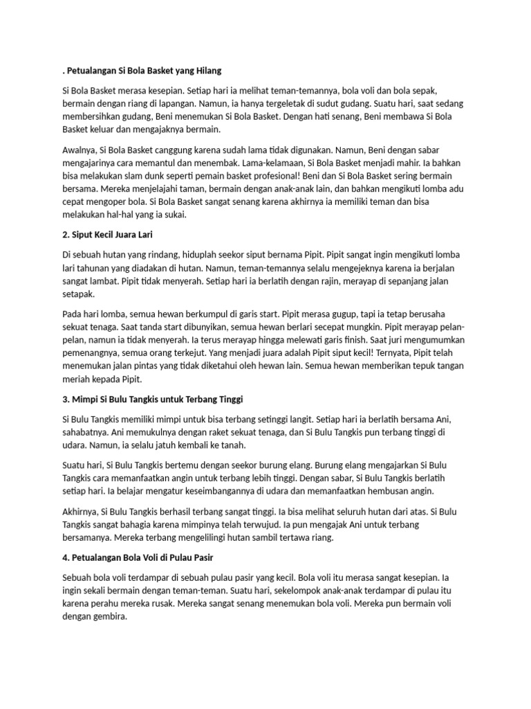 Cerita Petualangan Pjok | PDF