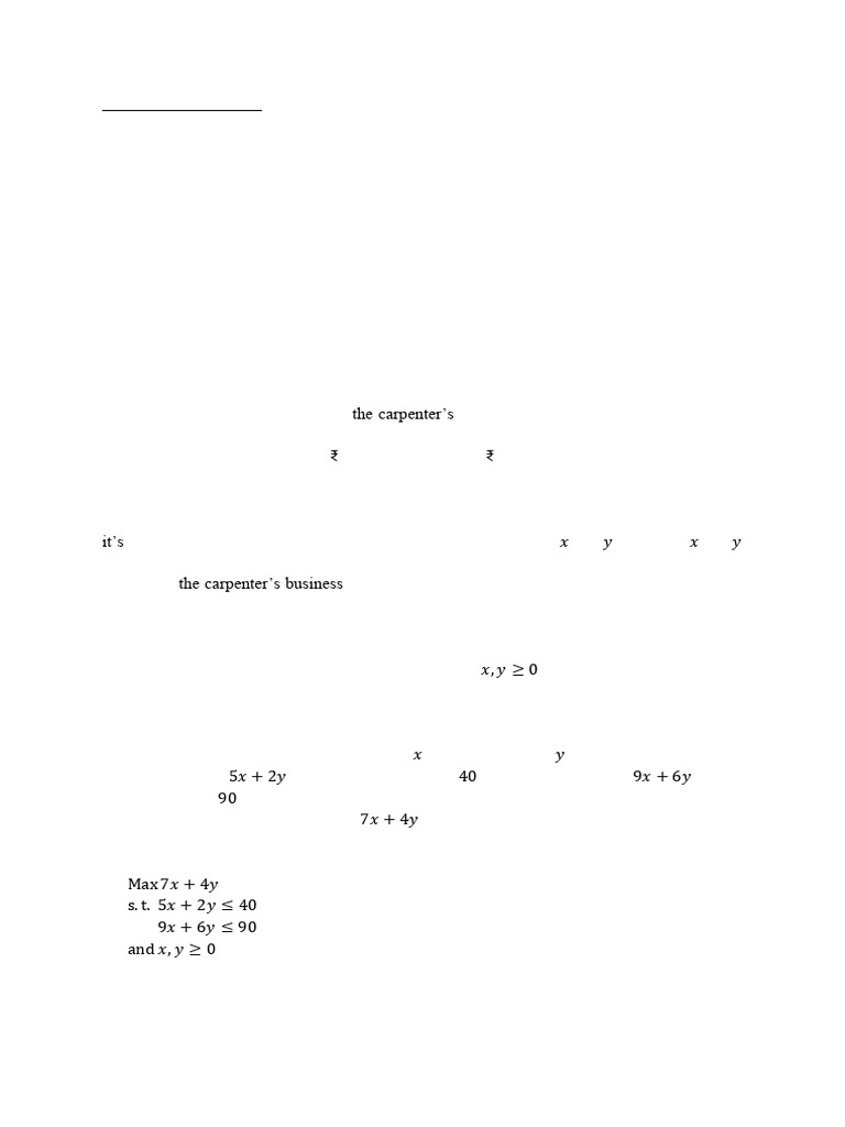 Module-1: Linear Programming: Formulations | PDF | Linear Programming | Linear Regression