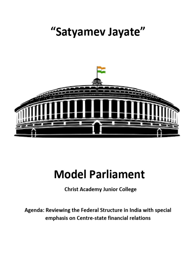 Background Guide Model Parliament 1 | PDF | Taxes | Value Added Tax