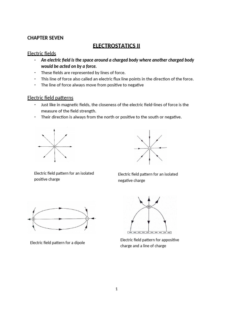 7. Electrostatics II | PDF | Capacitor | Electric Field