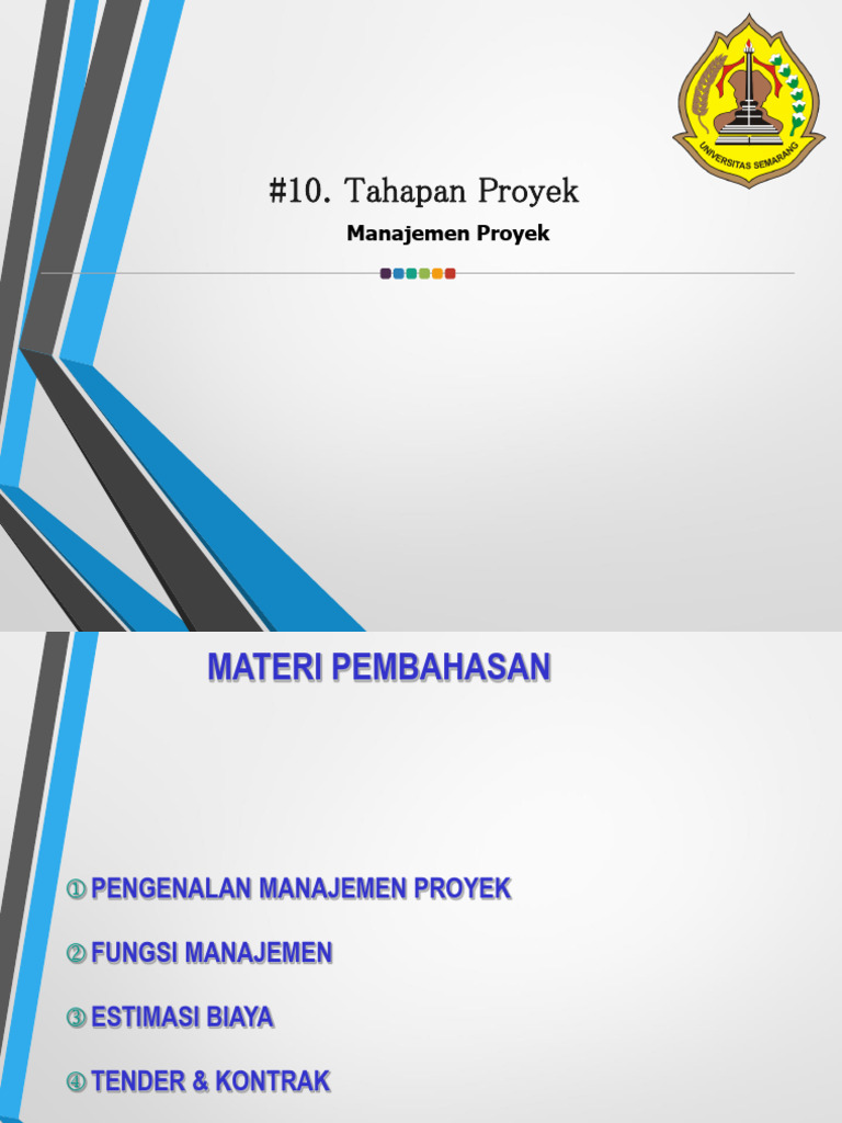 Materi#10 UJK&MP - Tahapan Proyek - r1 | PDF | Bisnis