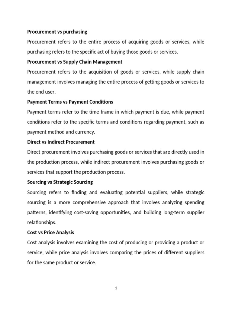 Procurement Terminology Explained | PDF | Procurement | Auction