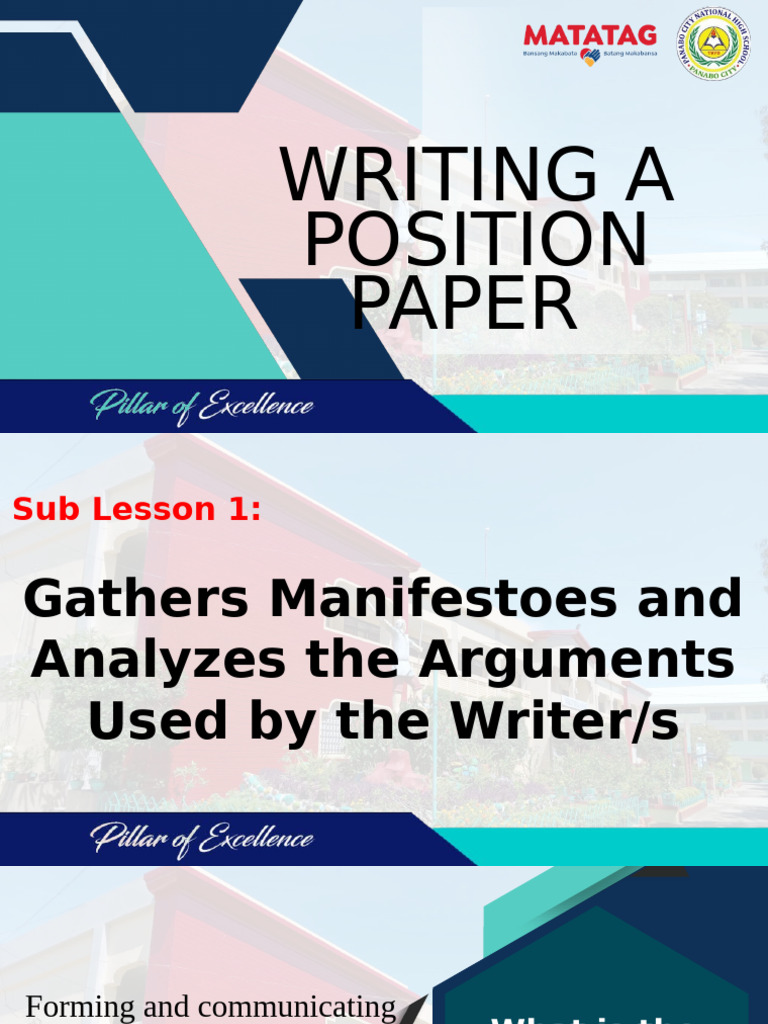 02 Position Paper-1 | PDF | Logos | Rhetoric