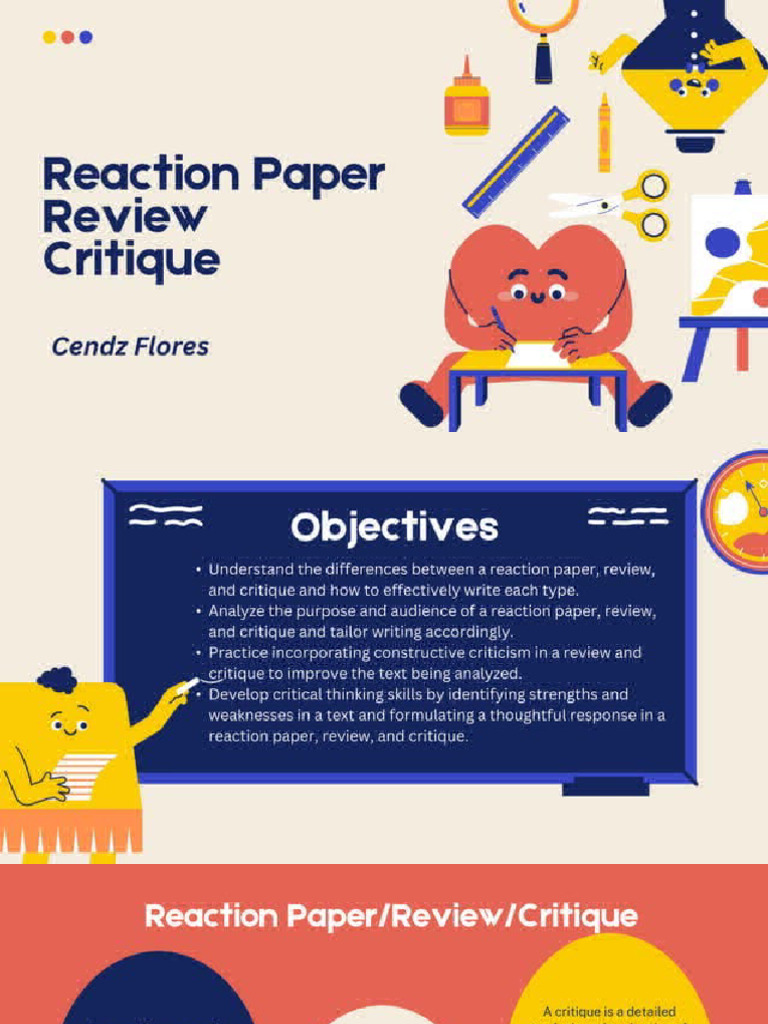 Reaction Review Critique Differences-1 | PDF