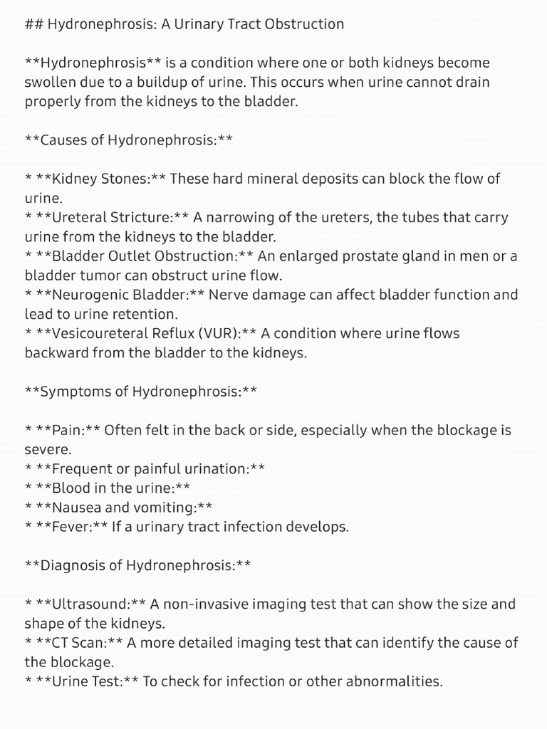 Hydronephrosis 241108 171807 | PDF