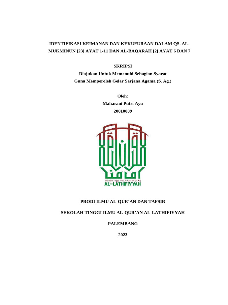 Typologi Manusia Skripsi Revisi | PDF | Filsafat