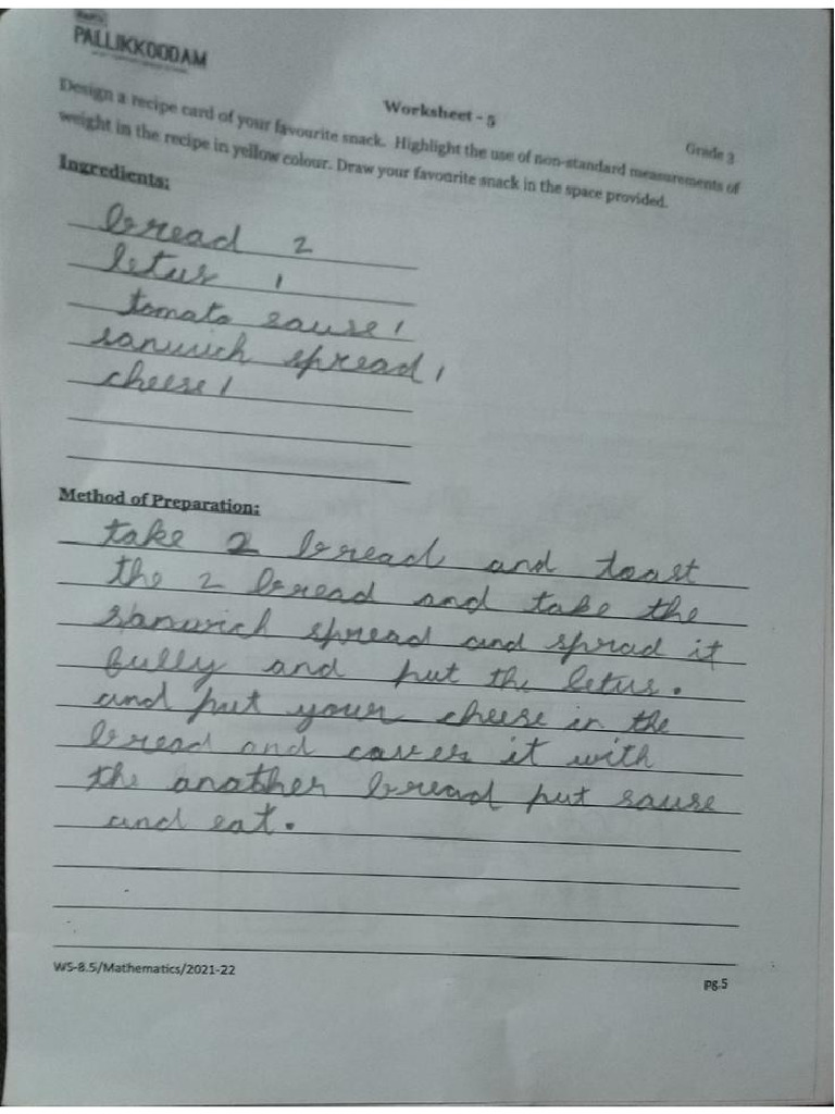 Maths Worksheet | PDF