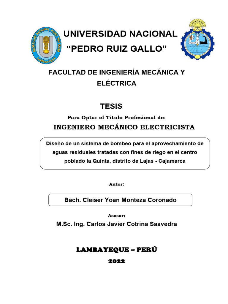 Monteza Coronado Cleiser Yoan | PDF | Agua | Agricultura