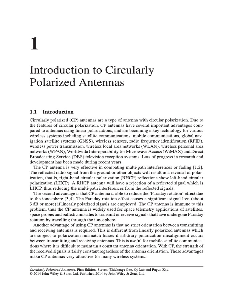 CP (Circularly Polarized) Antenna | PDF