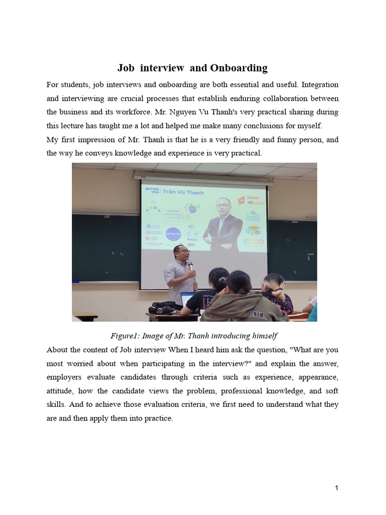 Job Interview and Onboarding | PDF | Job Interview | Social Psychology