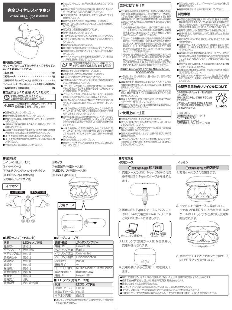 JN-DQTWSS v1 0 | PDF