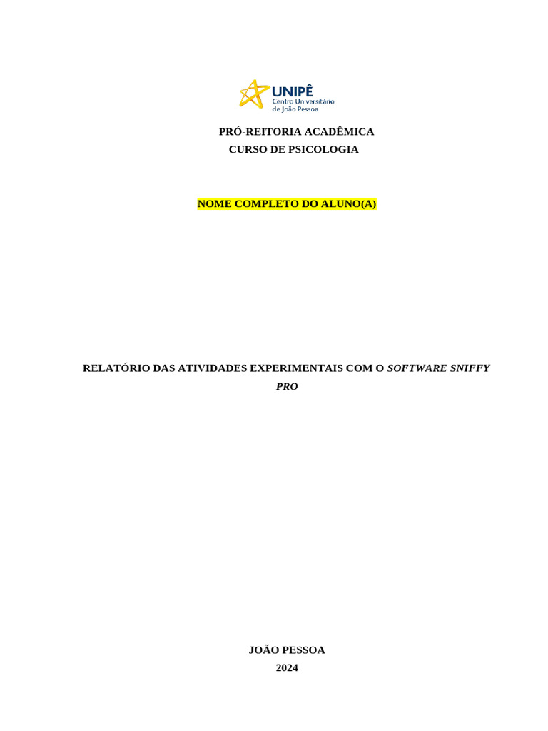 Modelo Do Relatório AEC | PDF