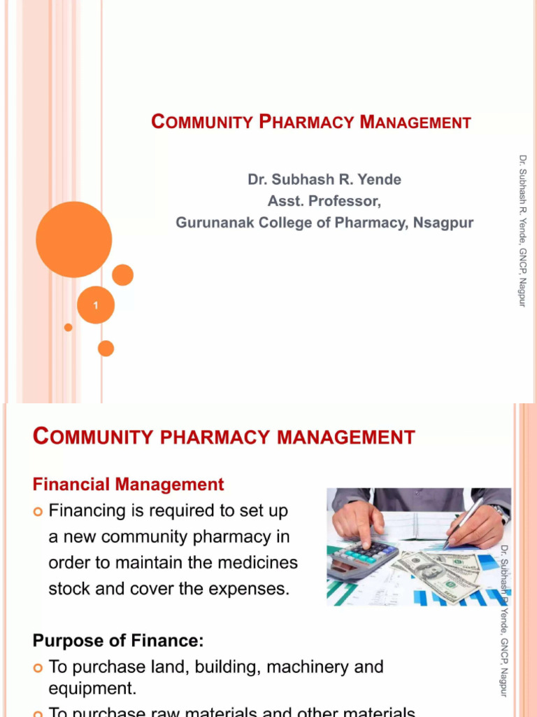 Community Pharmacy Management SS | PDF