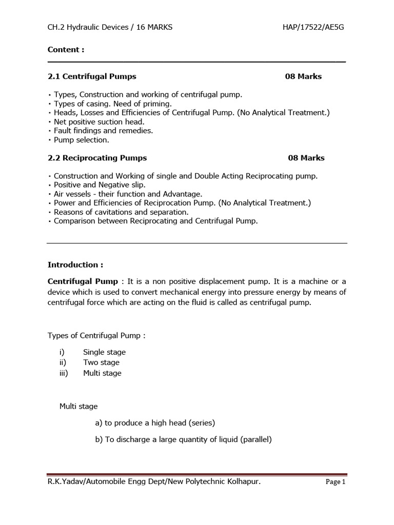 HAP CH.2 | PDF | Pump | Piston