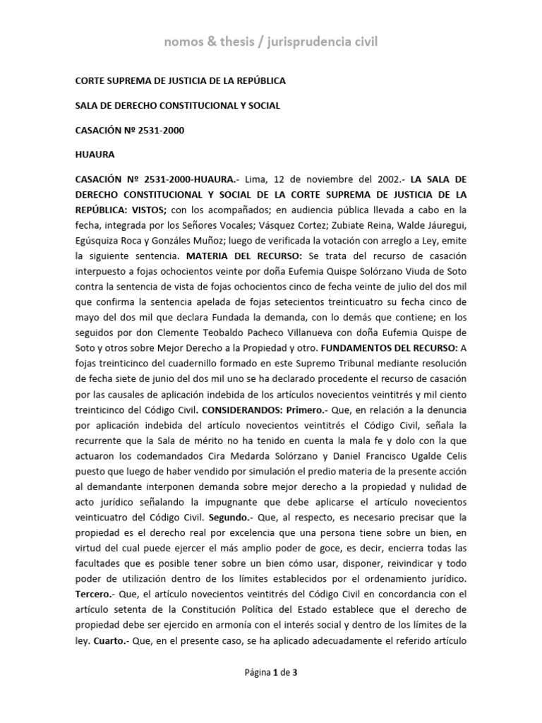 El Actuar de Buena Fe Inhibe El Supuesto de Abuso de Derecho | PDF ...