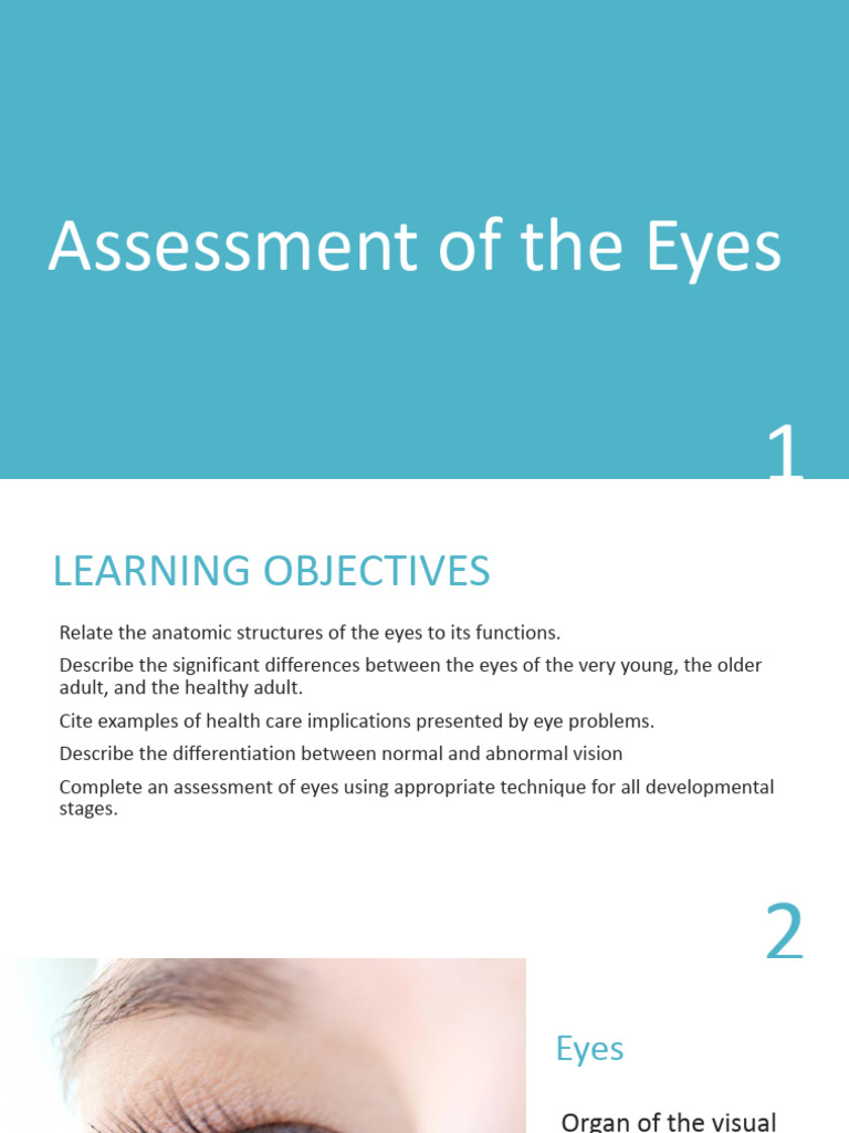 Eye Assessment | PDF | Eye | Visual Acuity