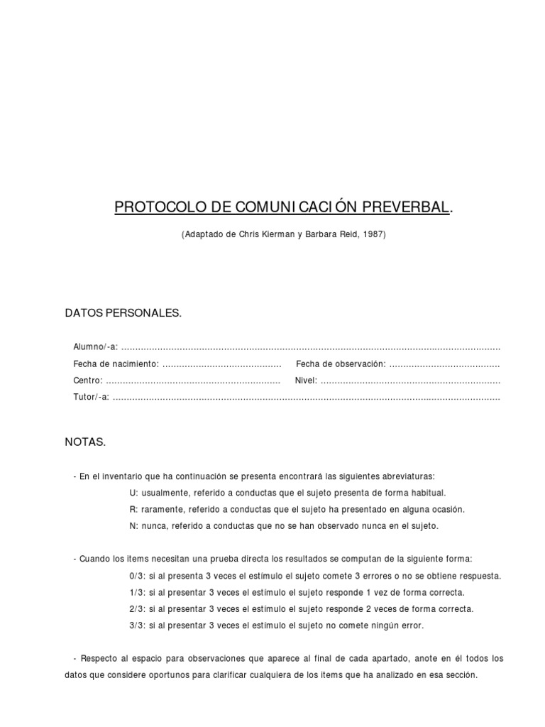 Comunicacion Preverbal | PDF | Sílaba | Vocal
