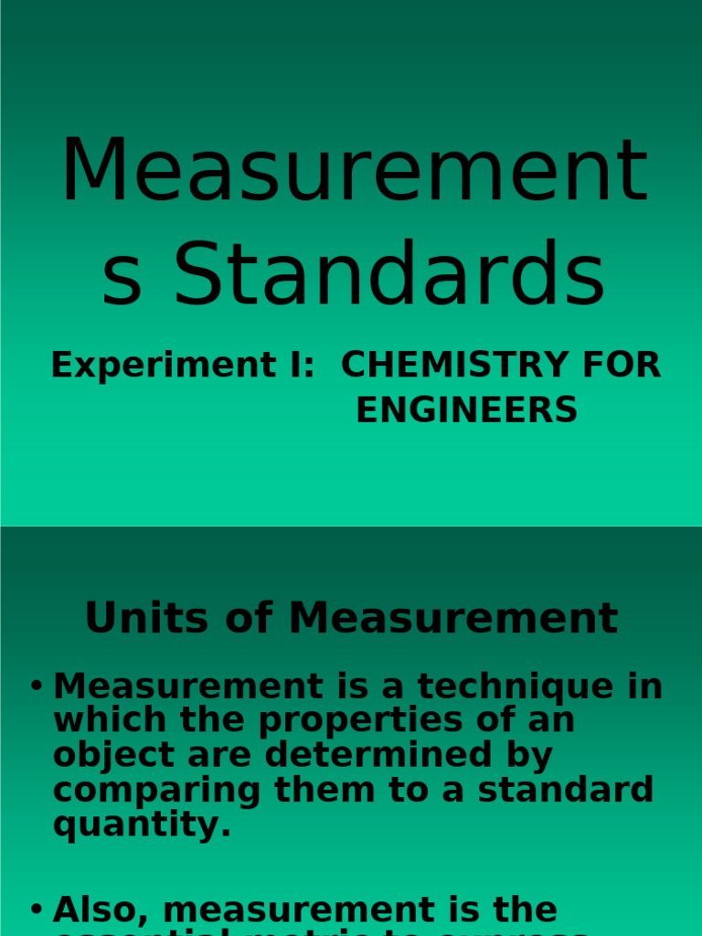 Chem14 Experiment I Measurement Standards | PDF | Significant Figures ...