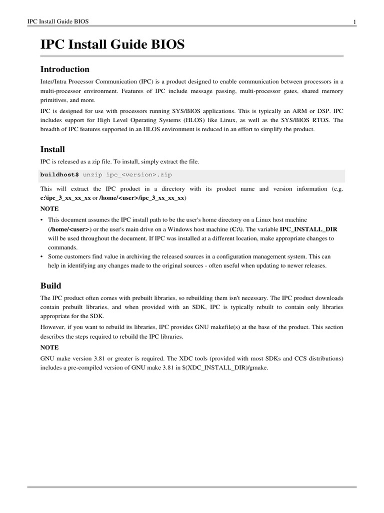 6840.IPC Install Guide BIOS | PDF | Computer Science | Operating System ...