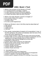 1984 Book 2 Summary and Analysis | PDF | Dystopian Novels | Satirical Books