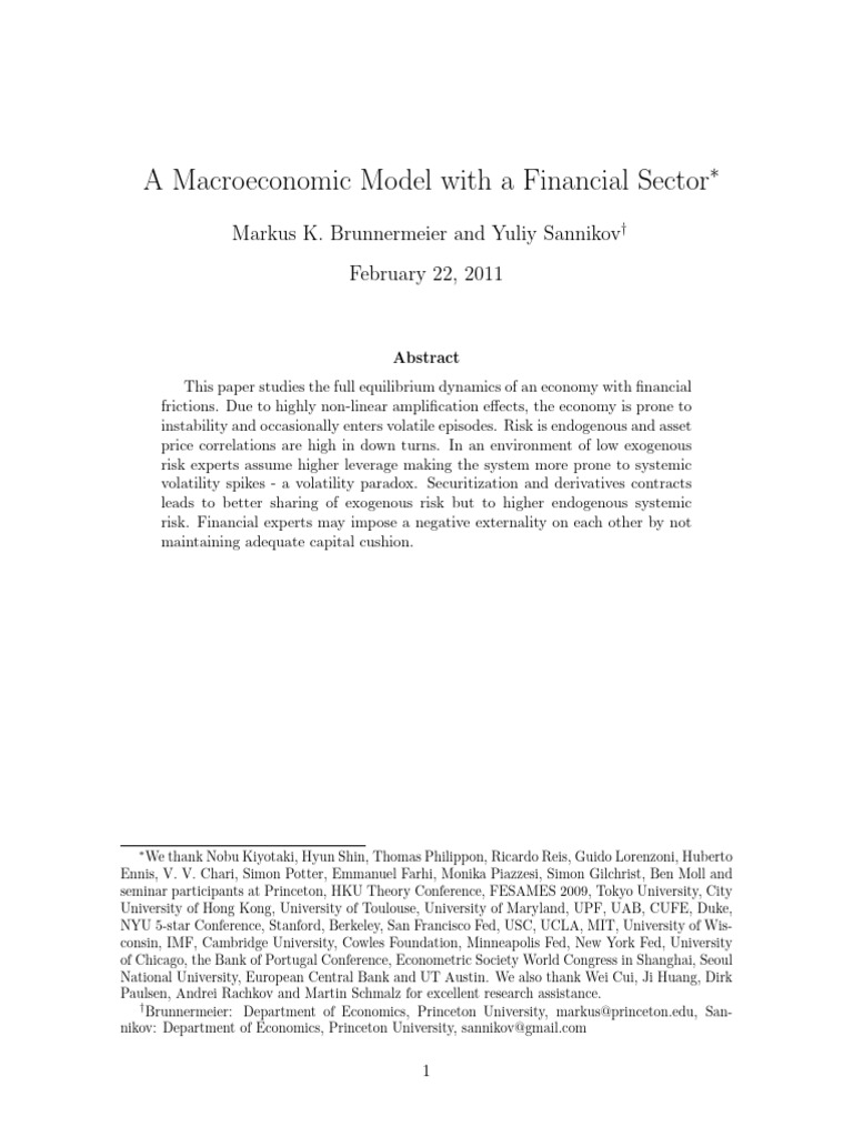 Macro Finance | PDF | Systemic Risk | Leverage (Finance)